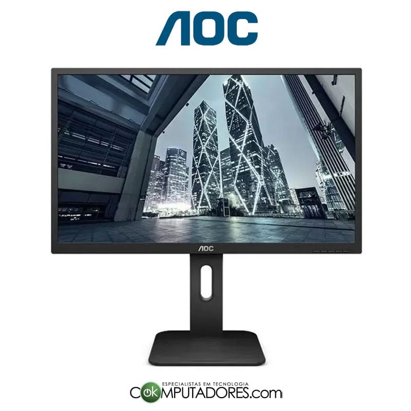 Monitor AOC 22P2ES 21.5" Tela LED IPS 75Hz, Resolução Full HD, Brilho ...
